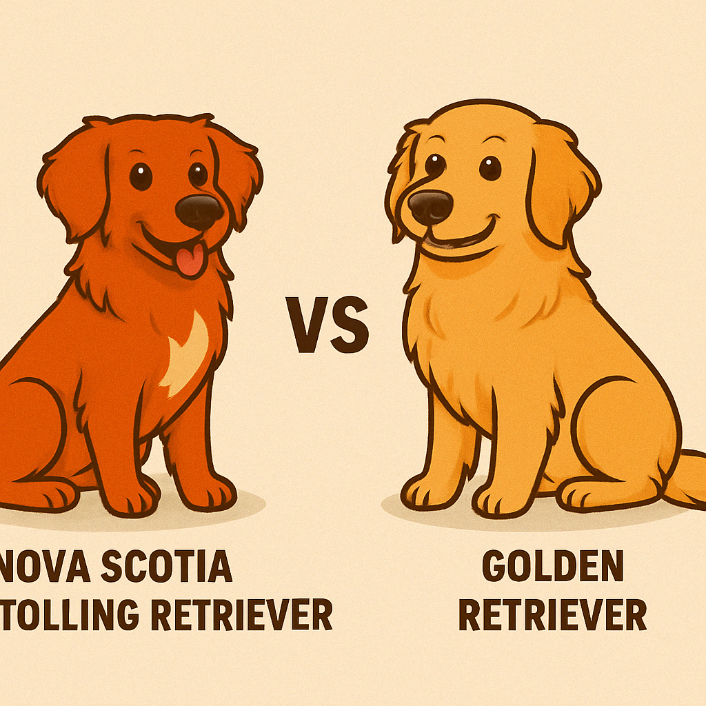 Nova Scotia Duck Tolling Retriever vs Golden Retriever - puppynestje.com